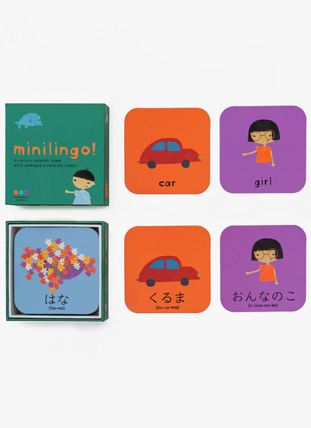 KAAREM - Minilingo Japanese/English Bilingual Memory Game Flashcards