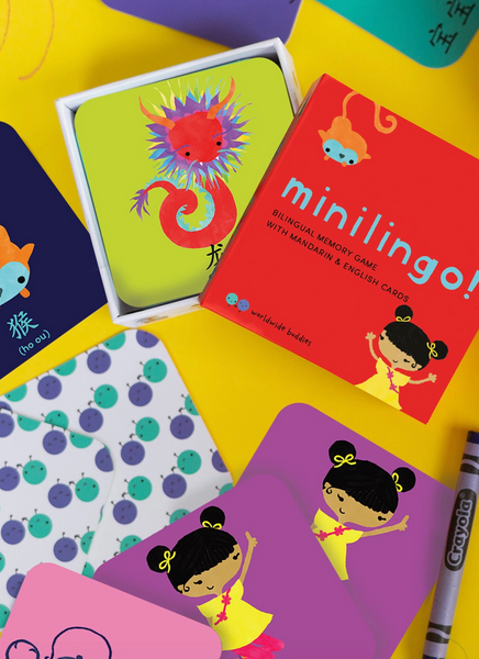 KAAREM - Minilingo Mandarin/English Bilingual Memory Game Flashcards