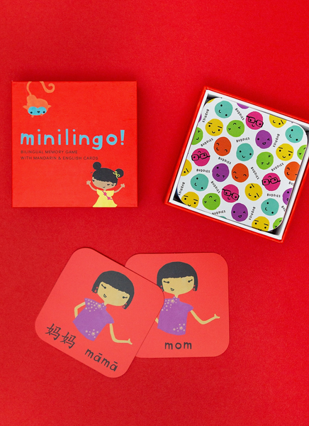 KAAREM - Minilingo Mandarin/English Bilingual Memory Game Flashcards