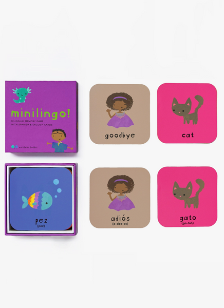 KAAREM - Minilingo Spanish/English Bilingual Memory Game Flashcards
