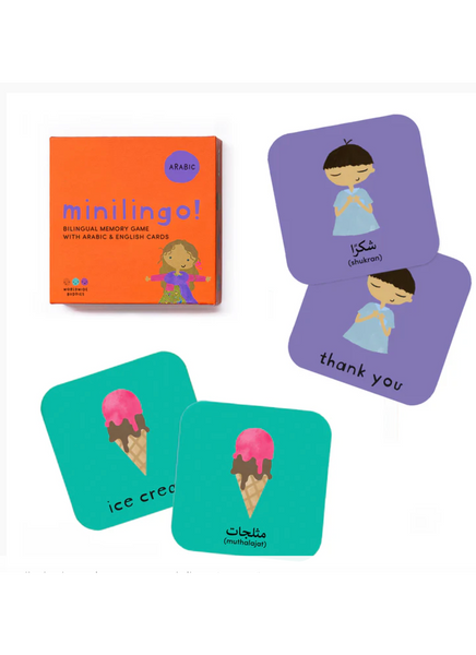 KAAREM - Minilingo Arabic/English Bilingual Memory Game Flashcards