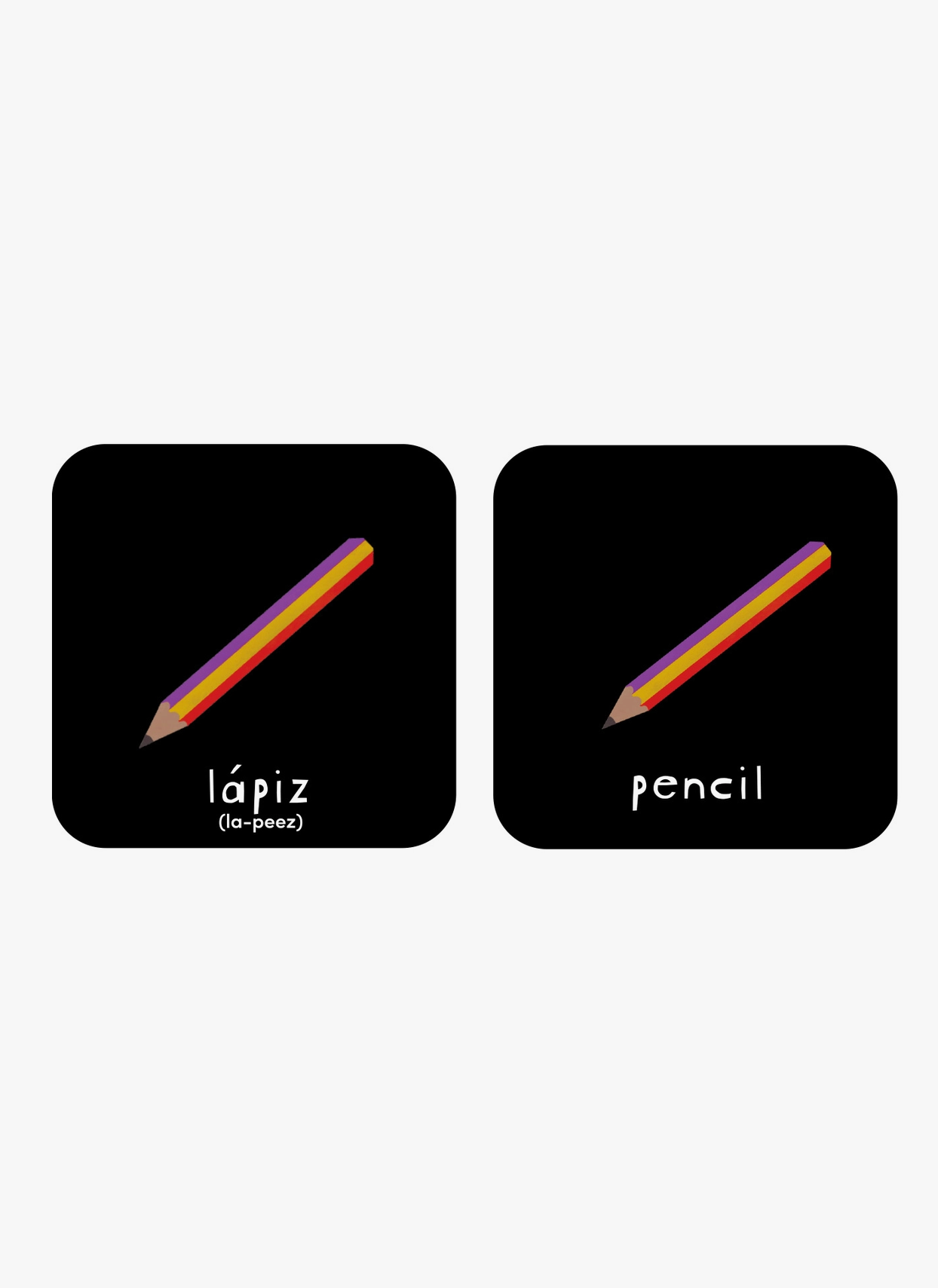 KAAREM - Minilingo Spanish/English Bilingual Memory Game Flashcards