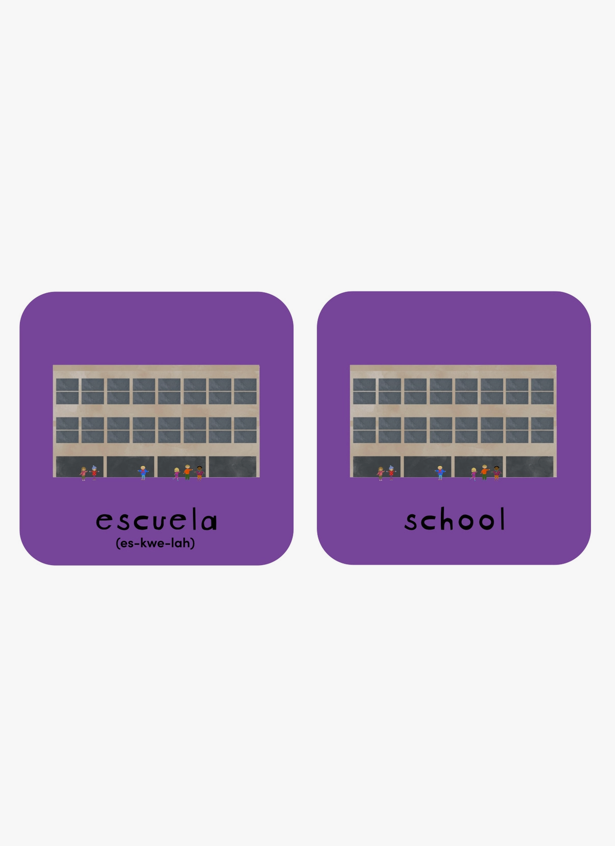 KAAREM - Minilingo Spanish/English Bilingual Memory Game Flashcards