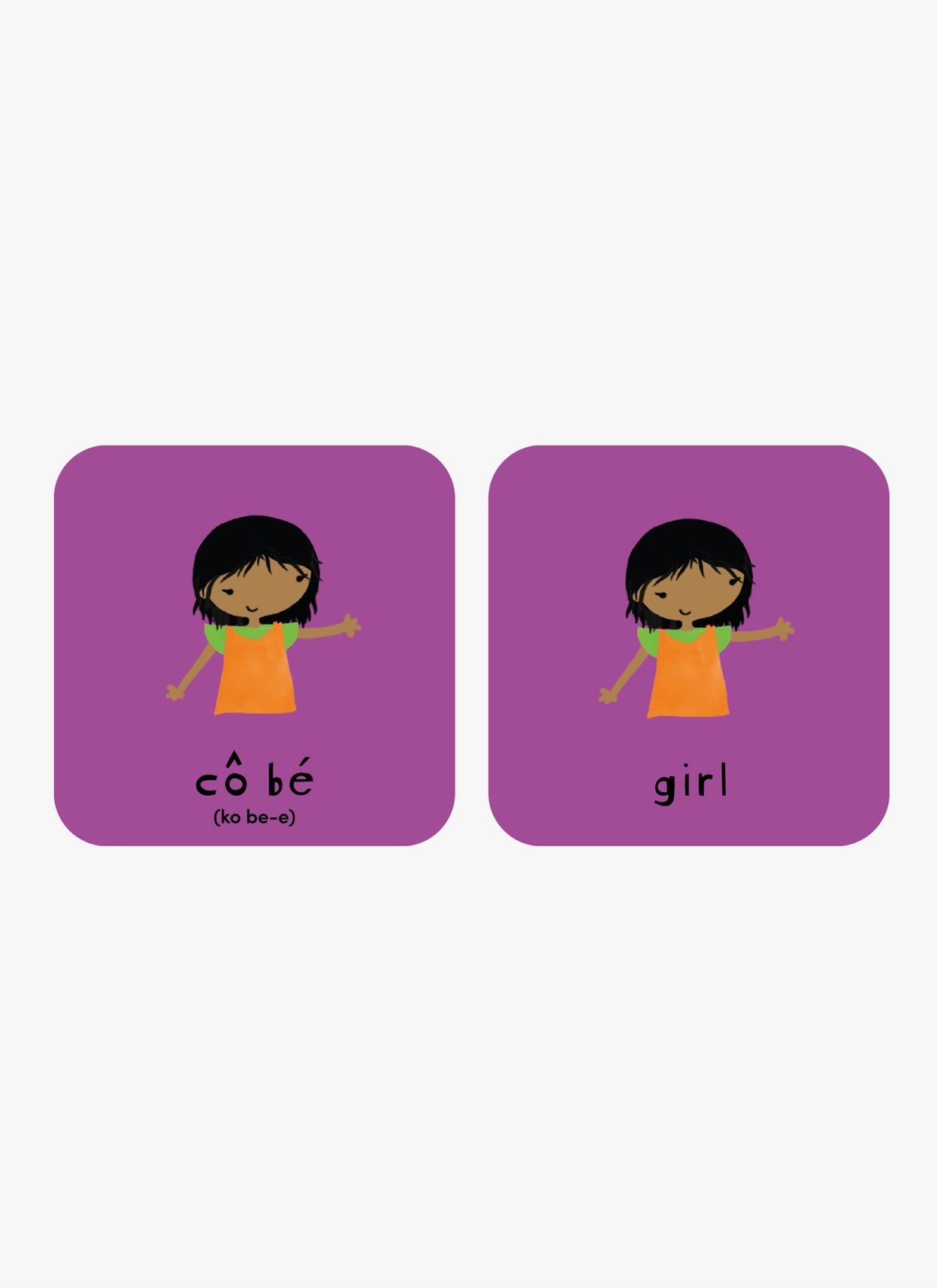 KAAREM - Minilingo Vietnamese/English Bilingual Memory Game Flashcards