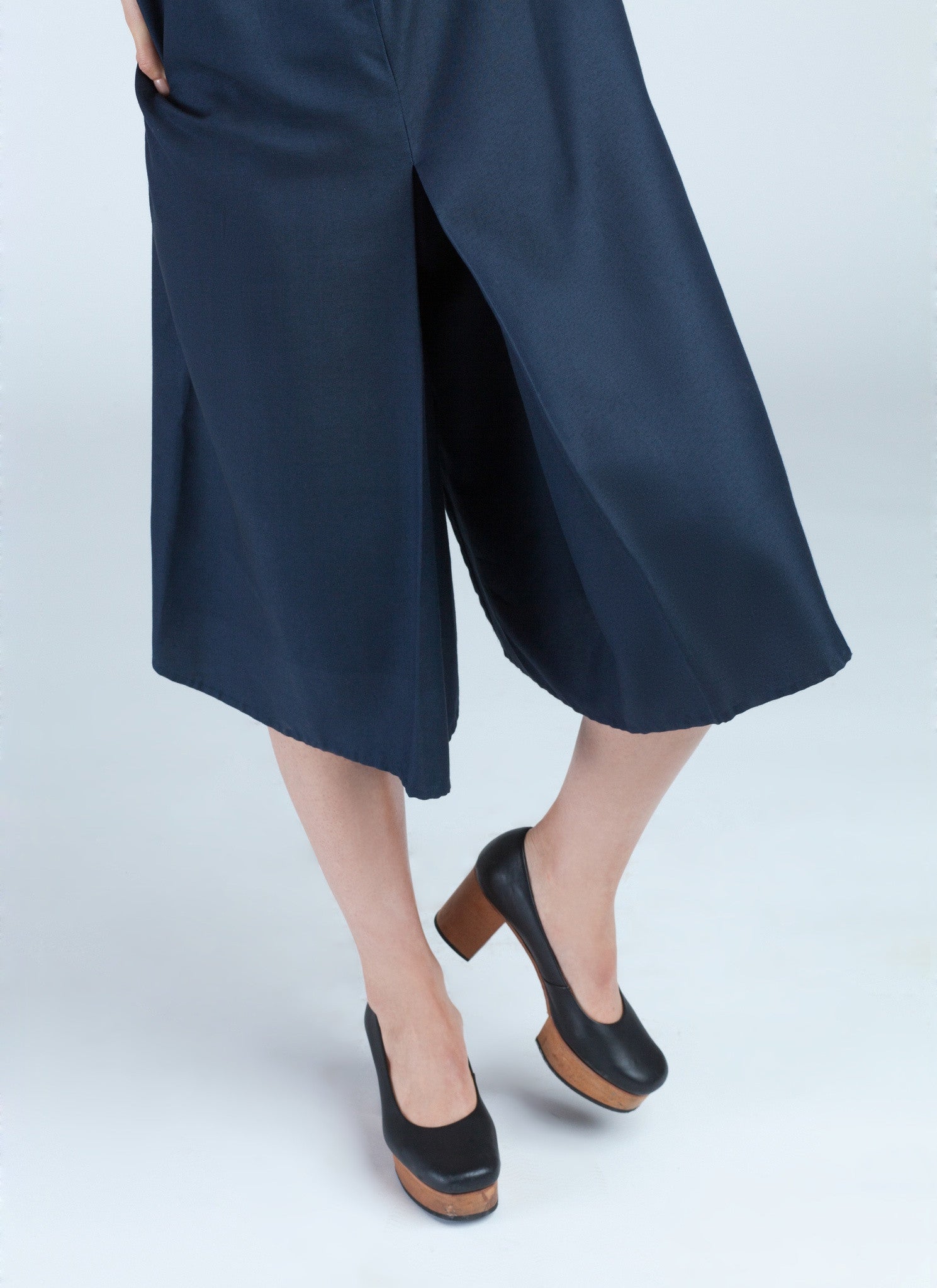 KAAREM - Hidden Layer Sleeveless Onesie - Deep Blue